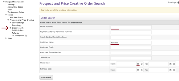 Documenting a Refund in TouchNet Marketplace
