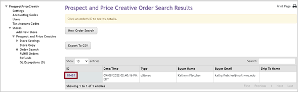 Documenting a Refund in TouchNet Marketplace