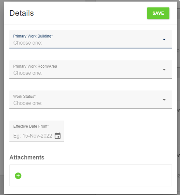 Applaud-Updating an Employee's Work Status